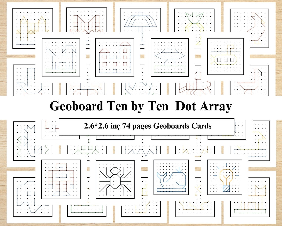 Mega Geoboard Cards Digital Activity Kit, Geoboard Shape Cards ...