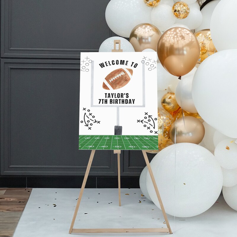 Football Welcome Sign - Etsy