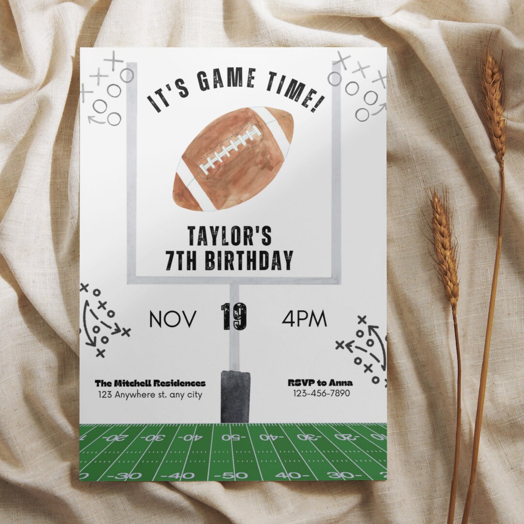 Invitación de cumpleaños de fútbol, invitación a fiesta de fútbol ...