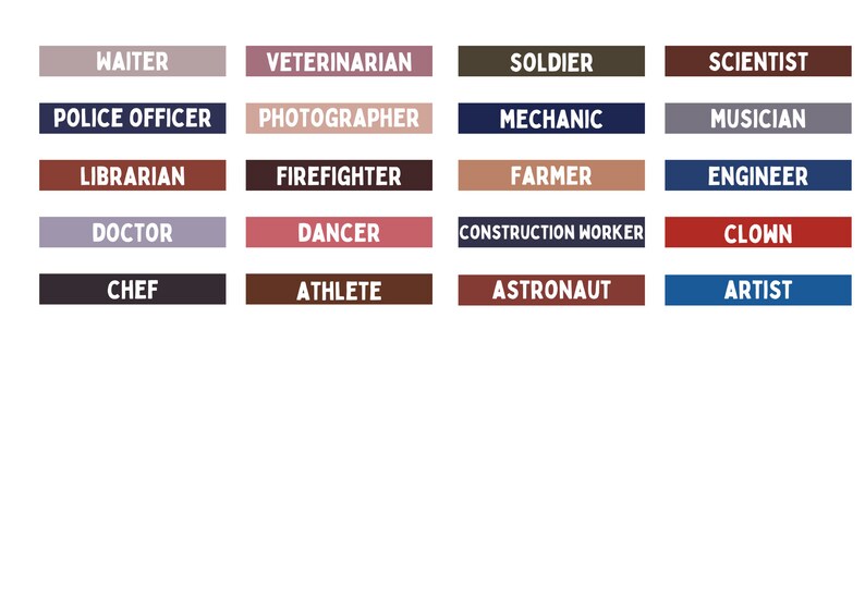 Printable Occupations / Jobs Flashcards for Kids Free Coloring Book ...