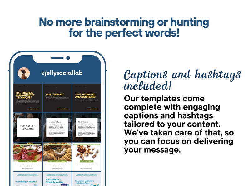 Addiction Recovery Social Media Content: 450+ Canva Templates - Etsy