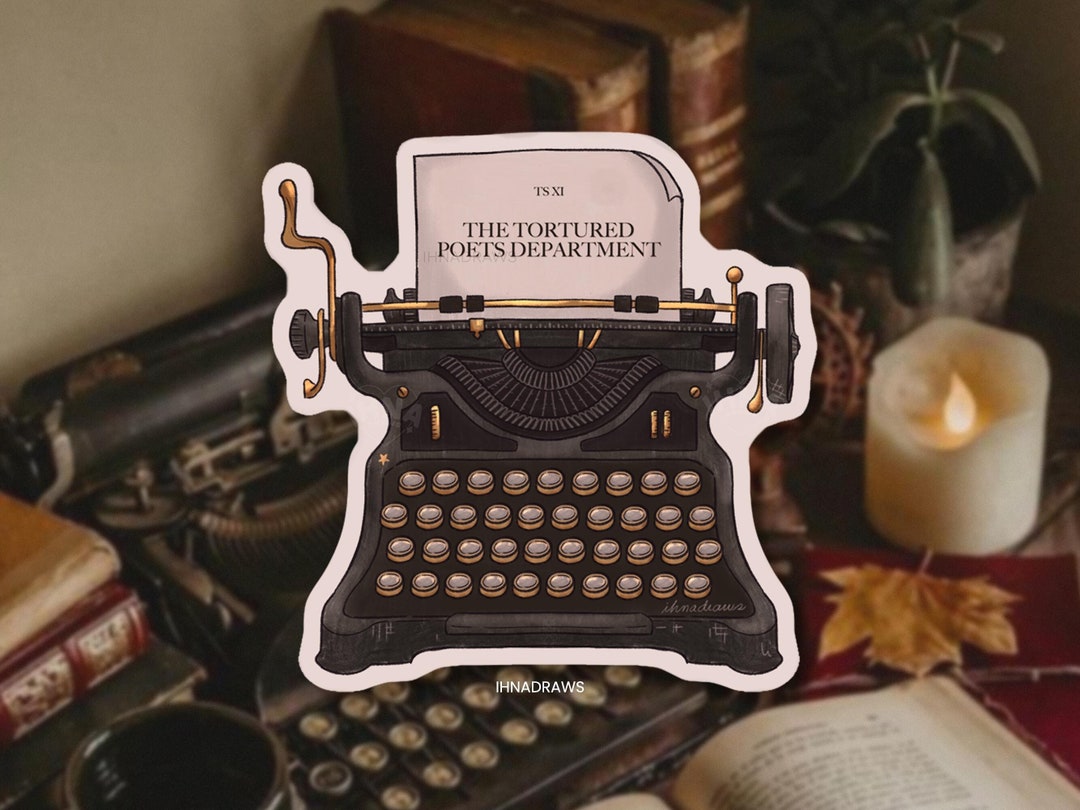 The Tortured Poets Department Typewriter Sticker TS TTPD Taylor's ...