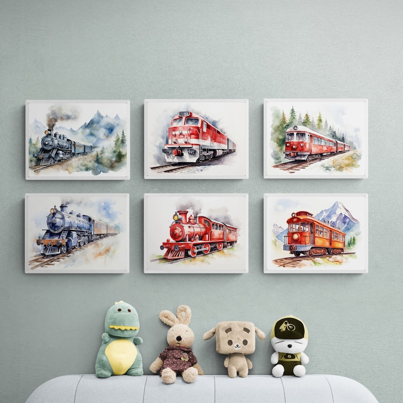 Train Prints - Etsy