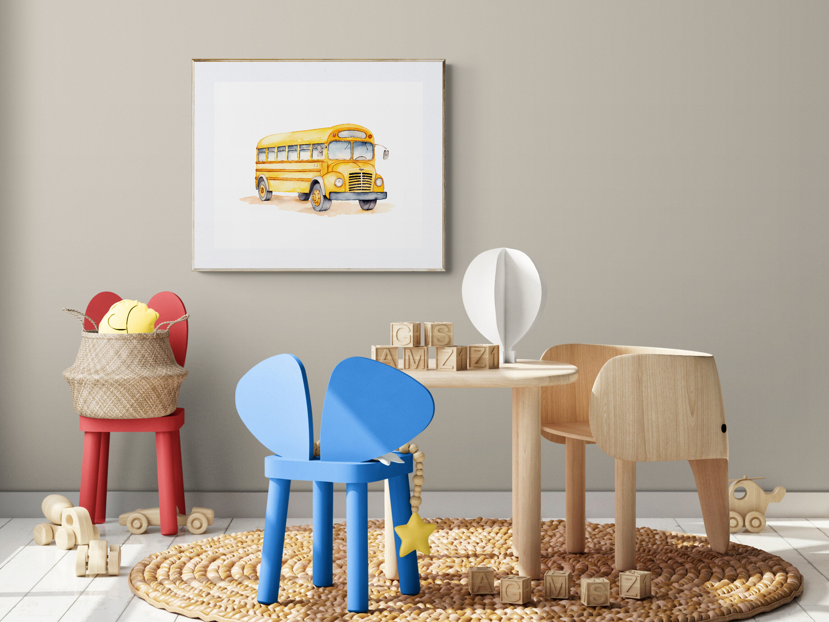 School Bus Print Bus Poster Yellow Bus Print Automotive - Etsy