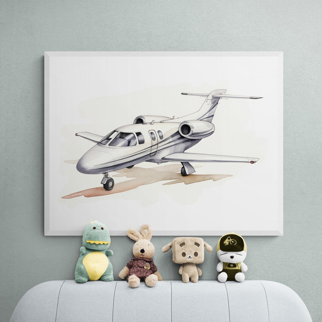Private Jet Printable, Airplane Print, Aviation Print, Game Room Decor ...