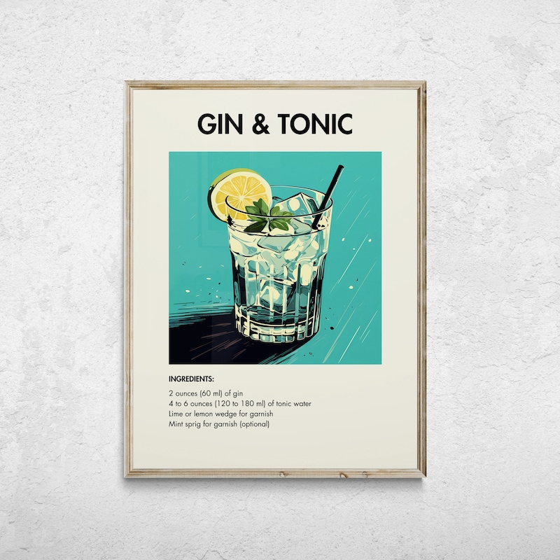 Gin Poster - Etsy