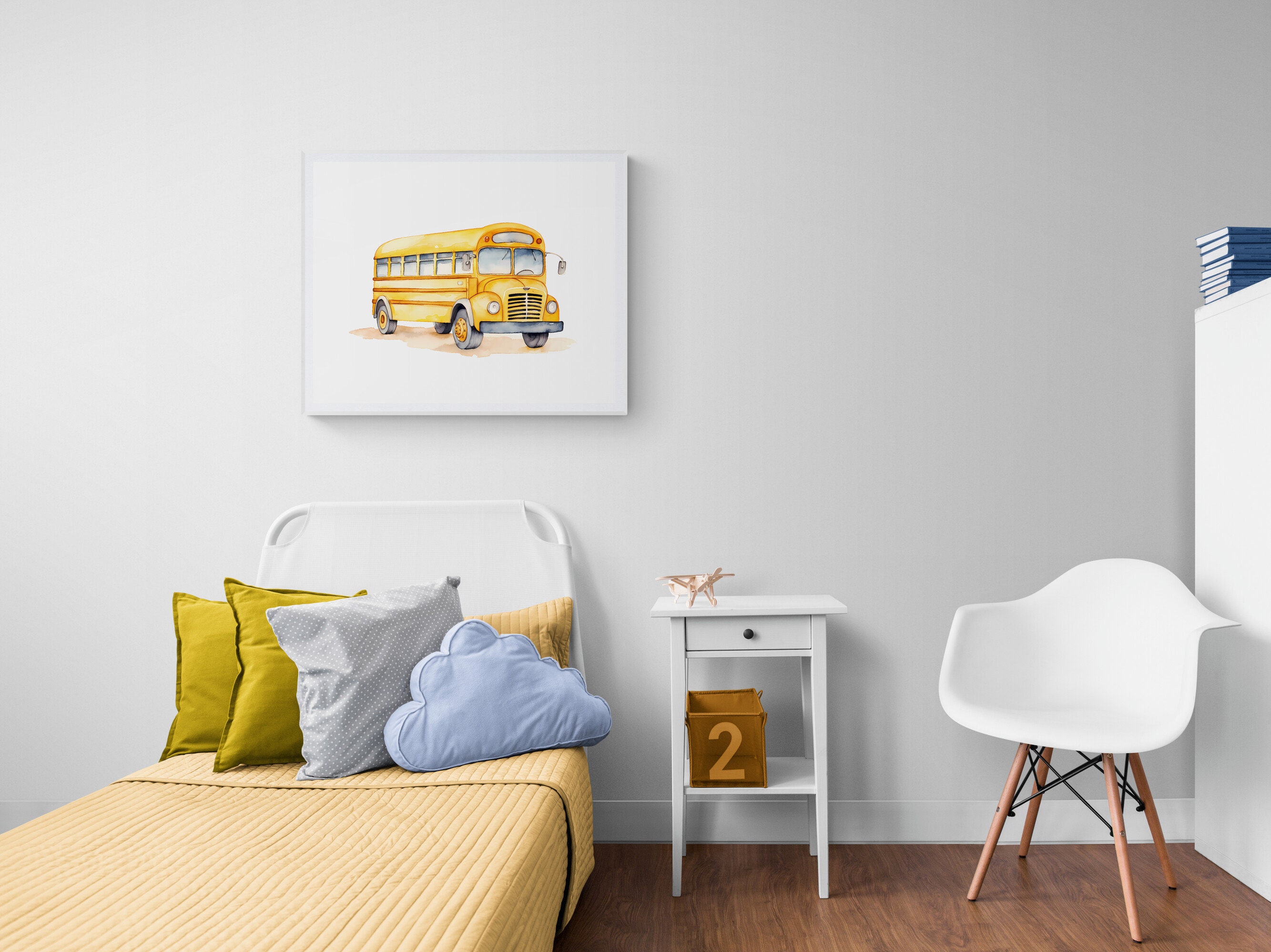 School Bus Print Bus Poster Yellow Bus Print Automotive - Etsy