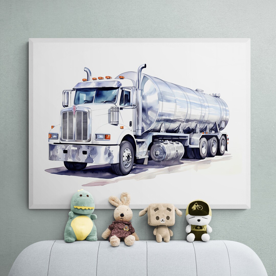 Tanker Truck Big Print, Tanker Truck Poster, Tanker Truck Wall Art ...