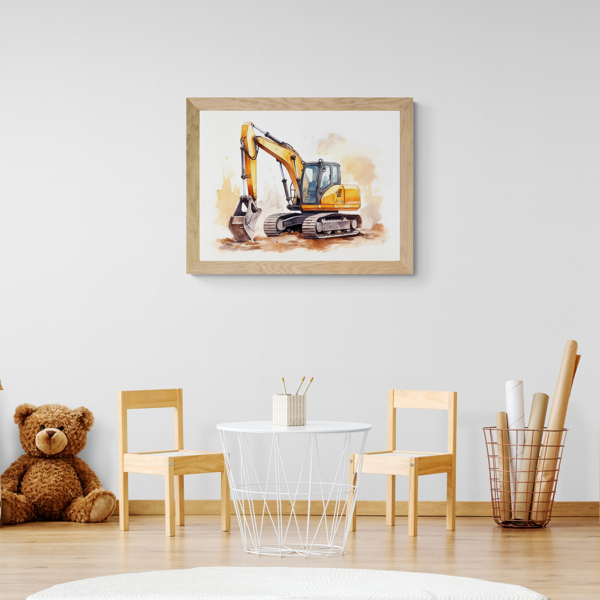 Printable Digger Boys Wall Art Construction Diggers Digger - Etsy