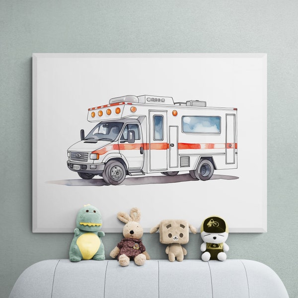 Ambulance Poster - Etsy