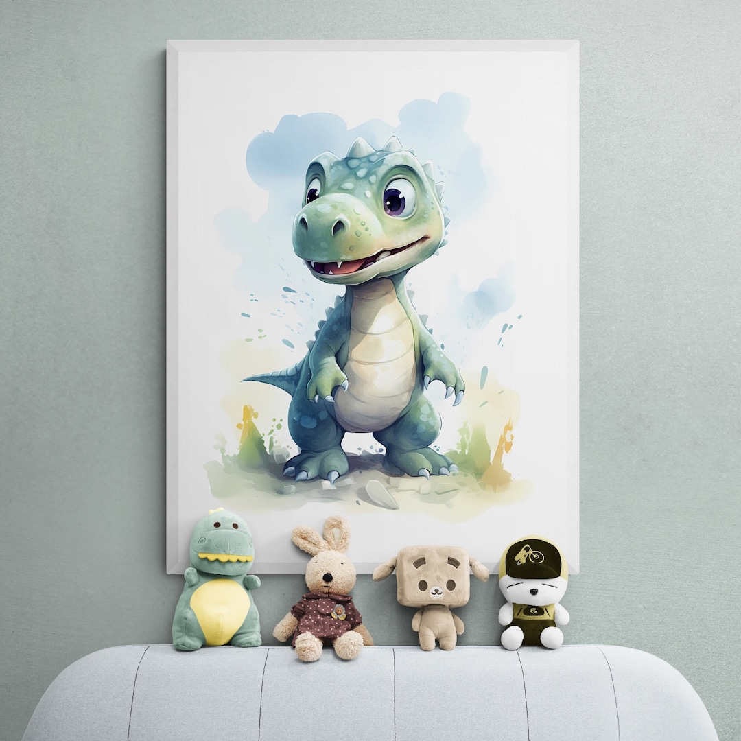 Watercolor T-rex Print, Dinosaur Nursery Art (digital Download) - Etsy