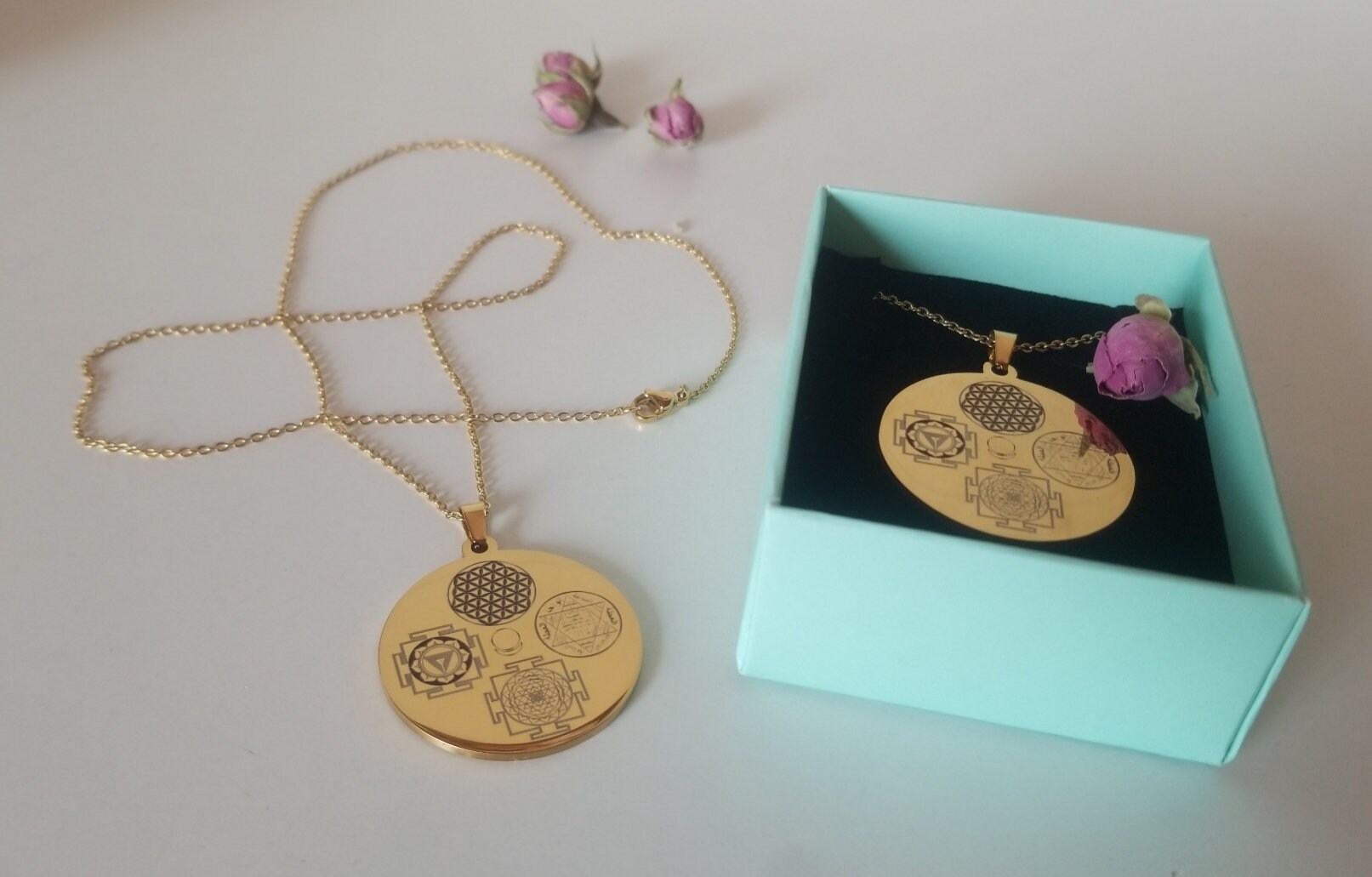 5 Symbol and Grabovoi Numbers Steel Necklace - Etsy