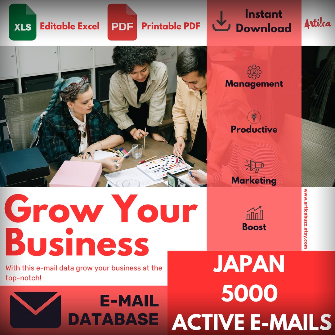Japan Email Database, Japanese Email Database, Tokyo Emails Data ...