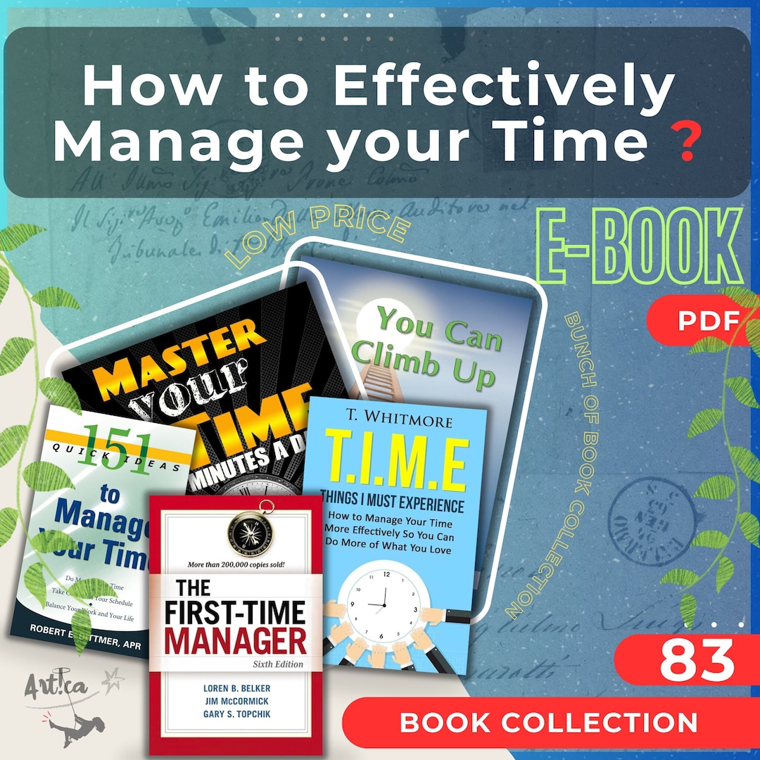 83 E-book Collection, Effective Time Management, Stress Relief, Task ...