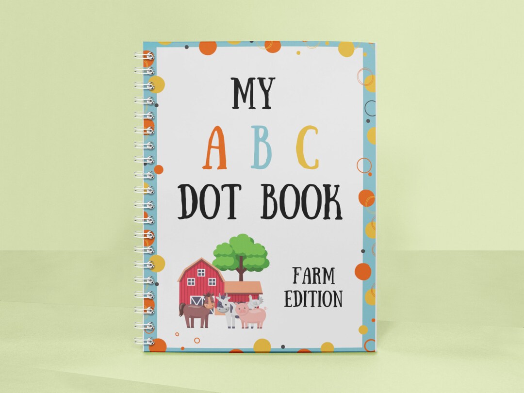 Farm Alphabet Dot Marker Book Educational Farm-themed ABC - Etsy