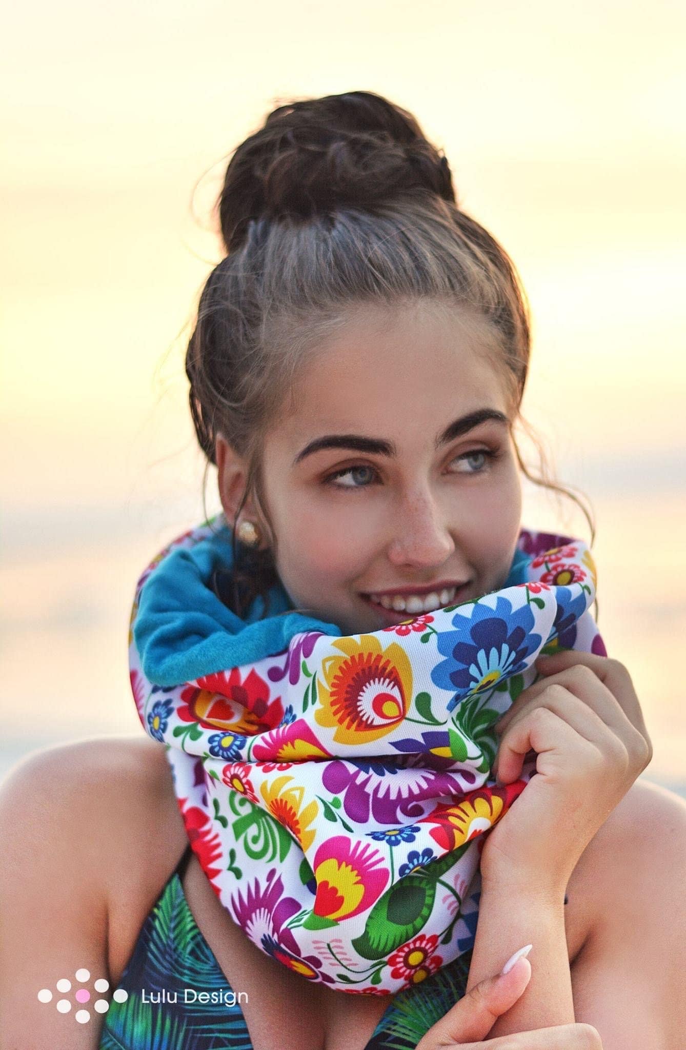 Folk Slavic Komin Scarf for the Neck Knitwear and Minky Łowicz Łowickie ...