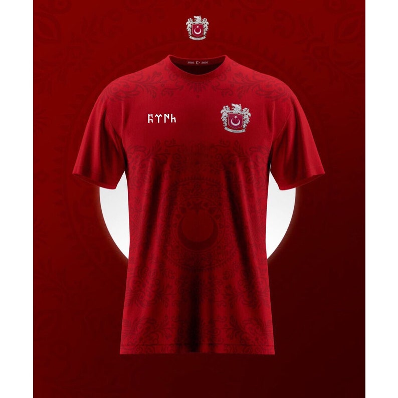 Personalized Name and Number Printed Turkish Jersey, Custom Turkish ...