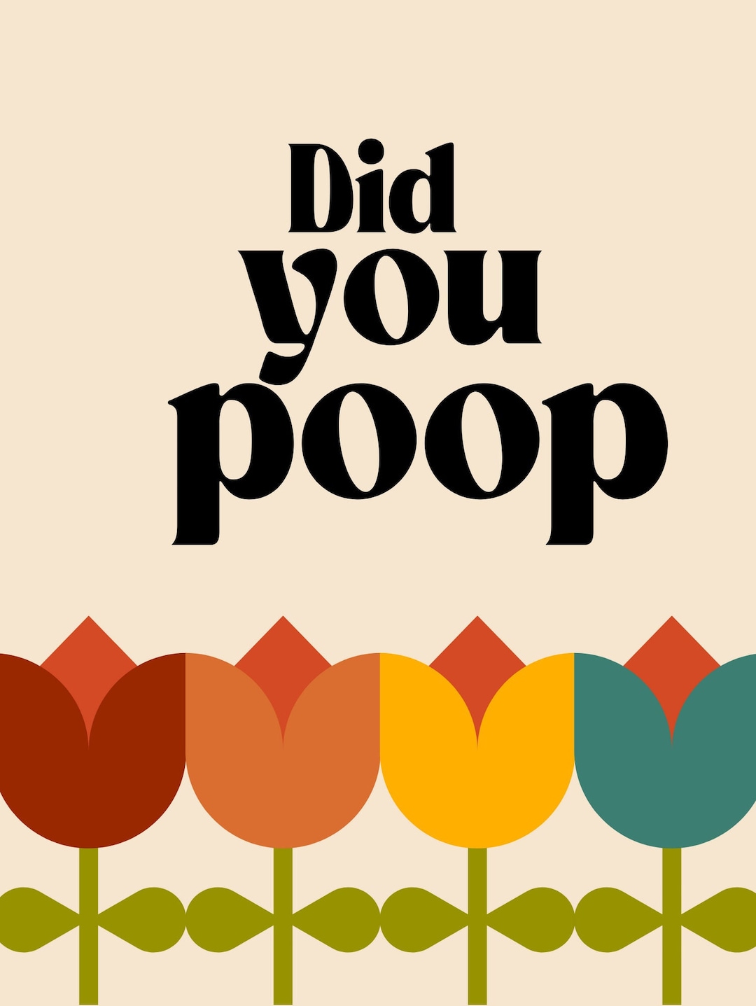 Did You Poop?funny Bathroom Digital Print - Etsy