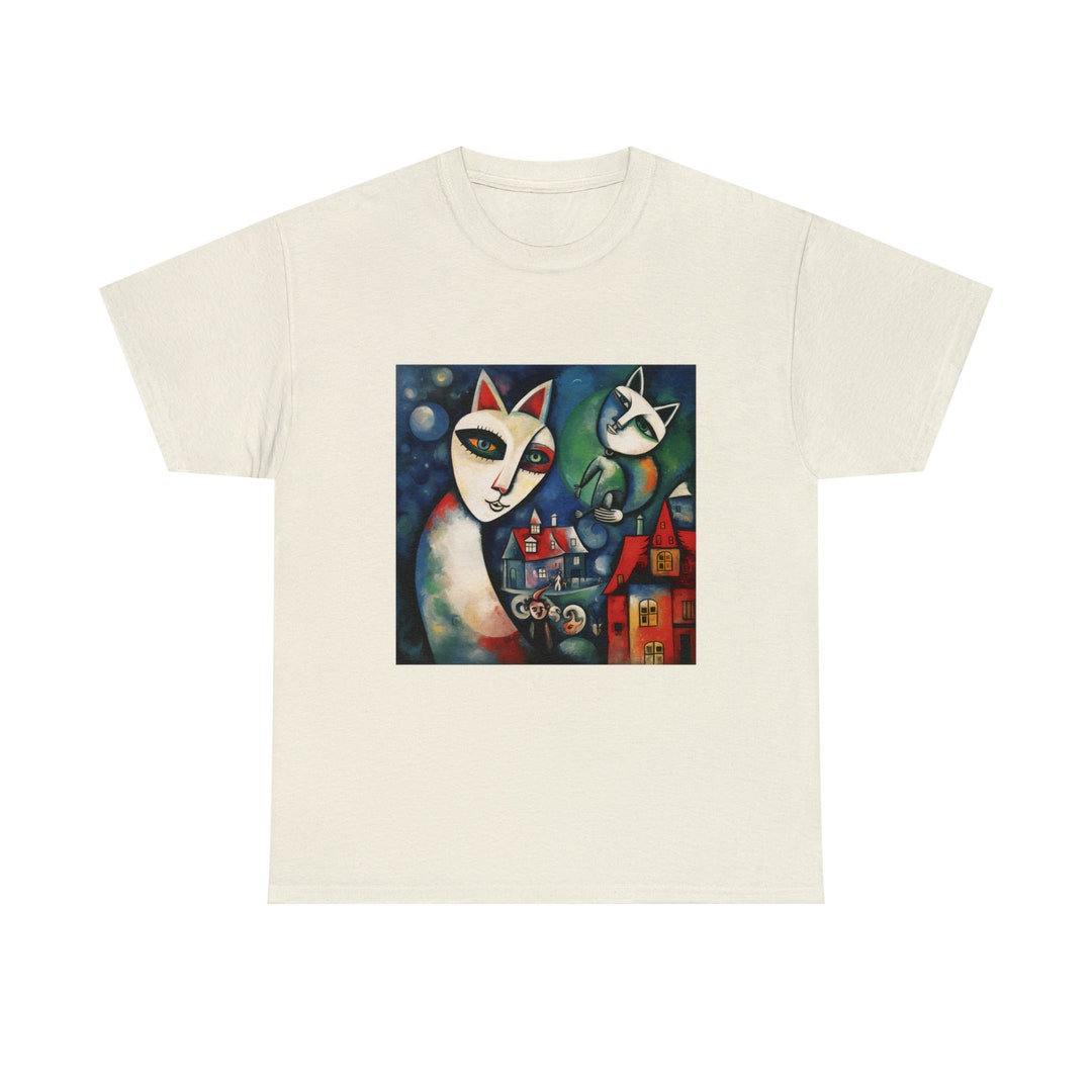 Chagall Cat Unisex Tshirt - Etsy