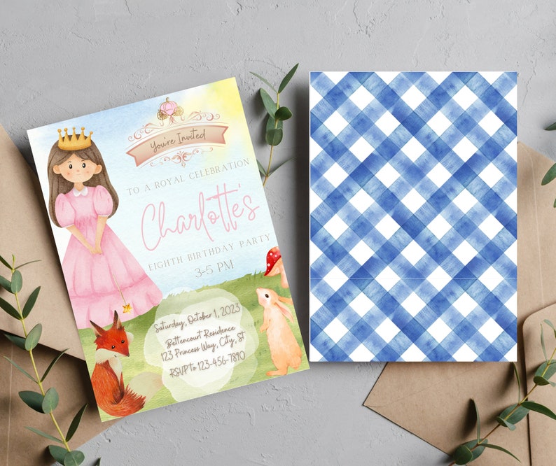 Princess Royal Birthday Invitation Template Printable - Etsy