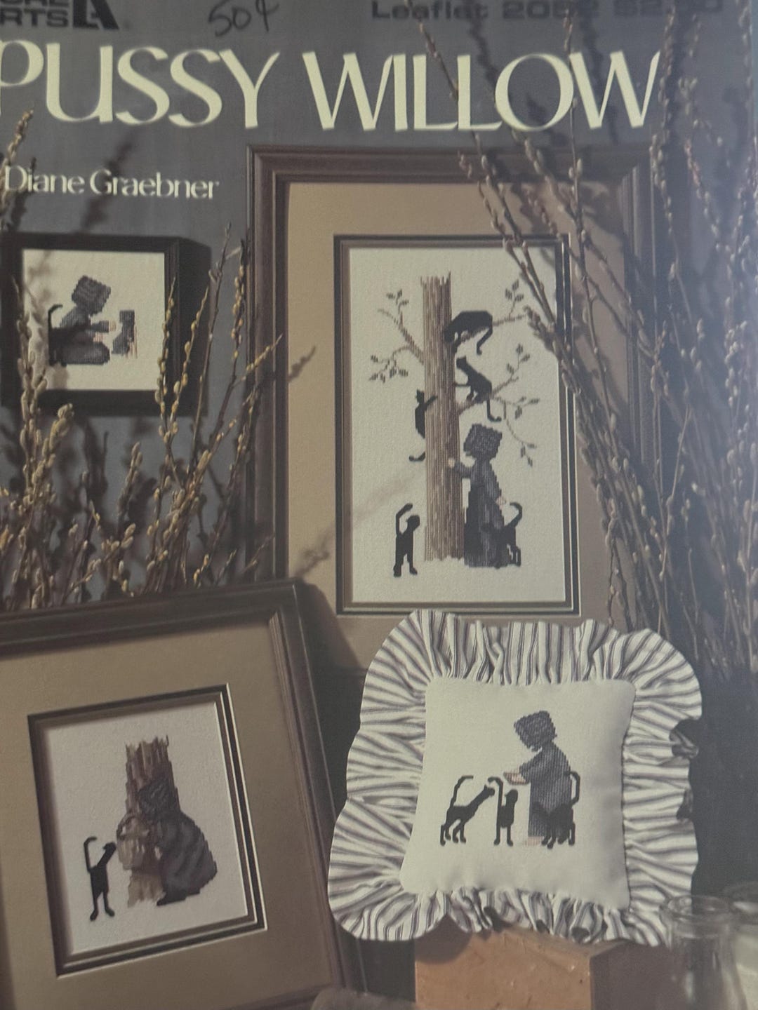 Pussy Willow Amish & Cats Cross Stich Leaflet - Etsy