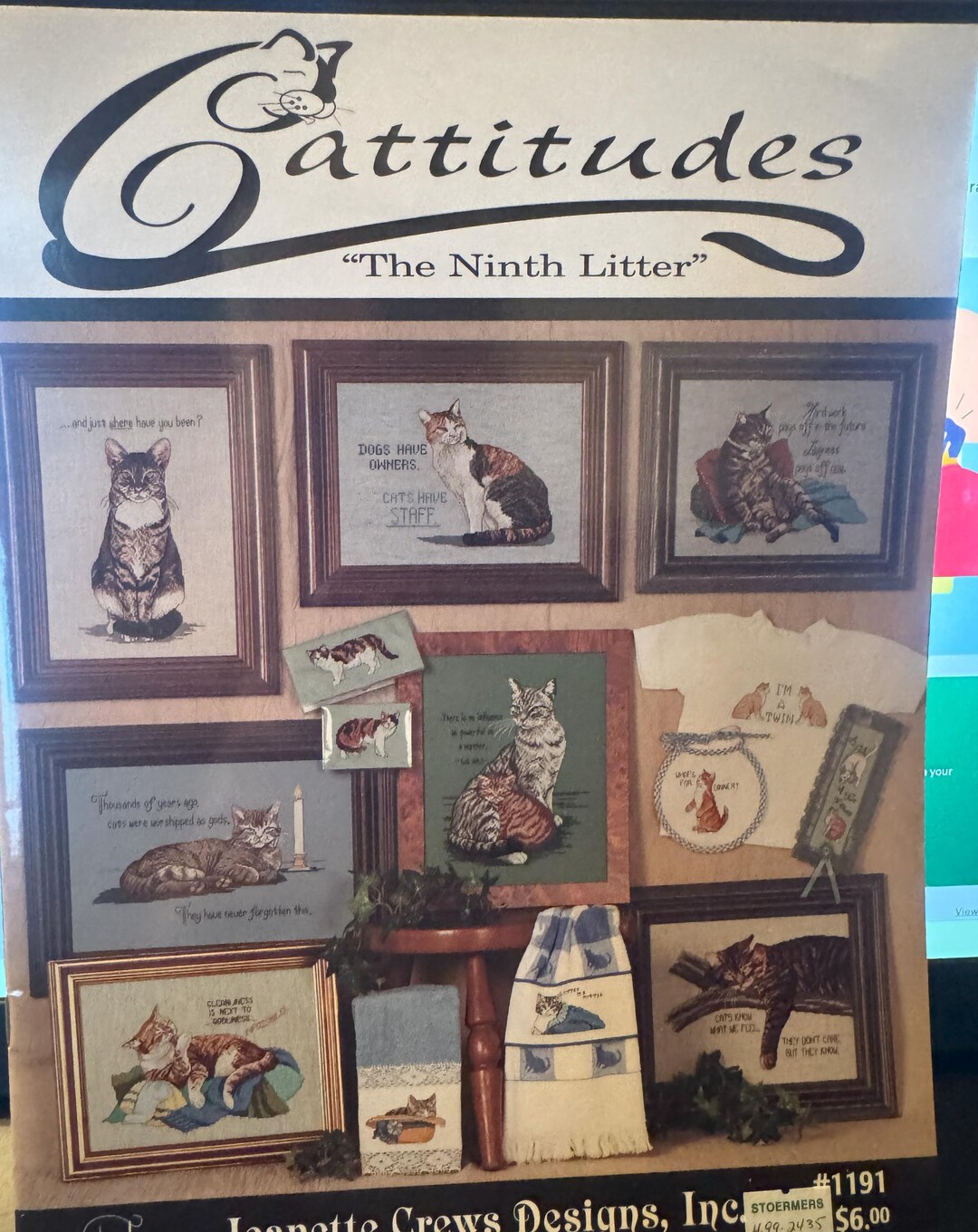 The Cattitudes the Ninth Litter Cross Stitch Booklet - Etsy