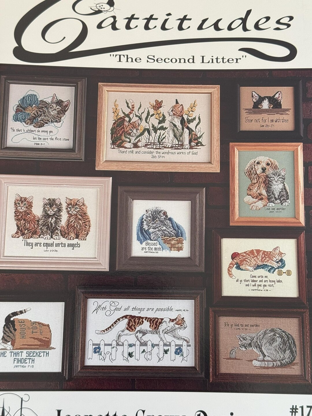 Cattitudes the Second Litter Cross Stitch Booklet - Etsy