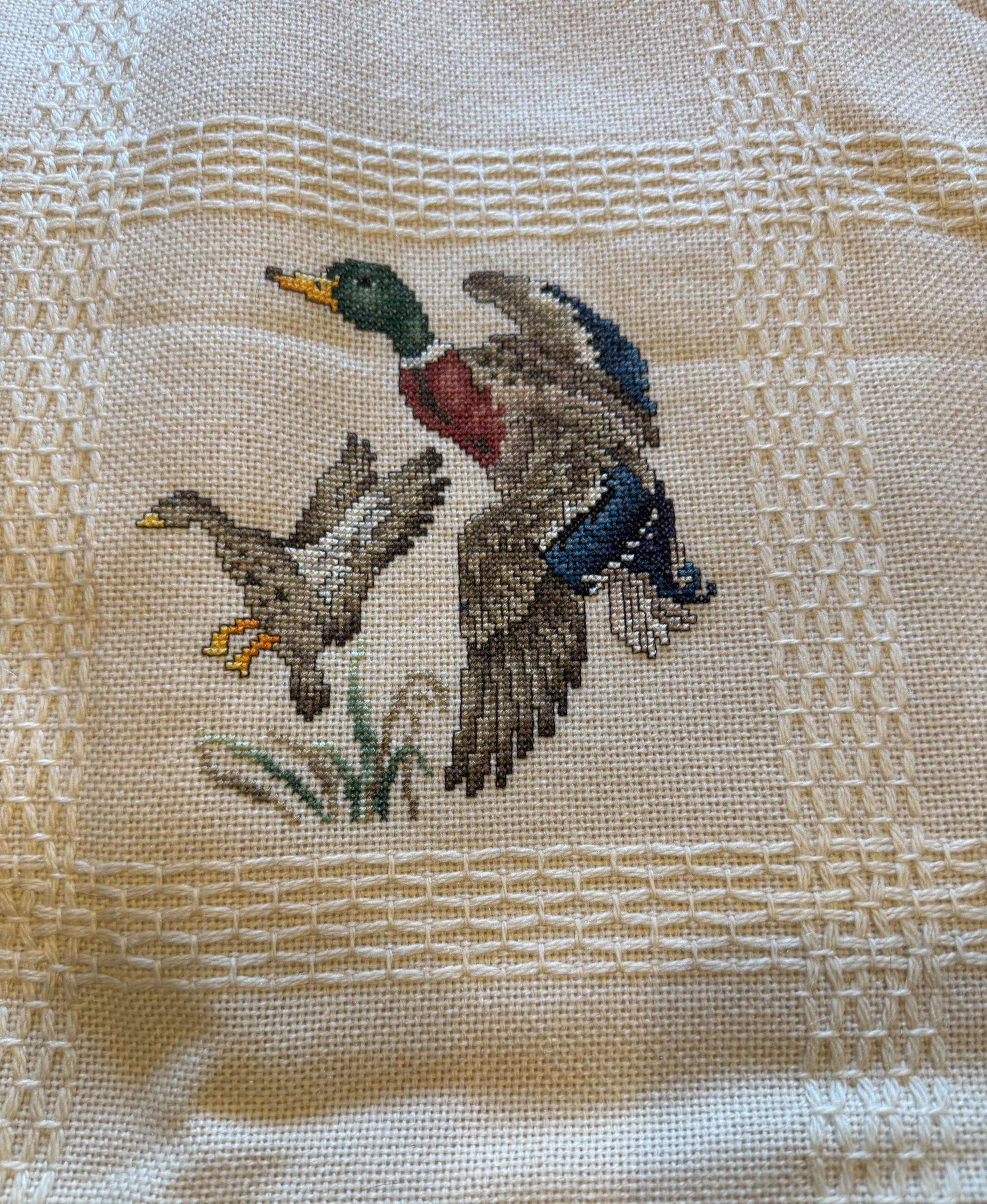 IN PROGRESS Cross Stitch Afghan - Using Wings of the Wild Patterns From Stoney Creek Magazines ...