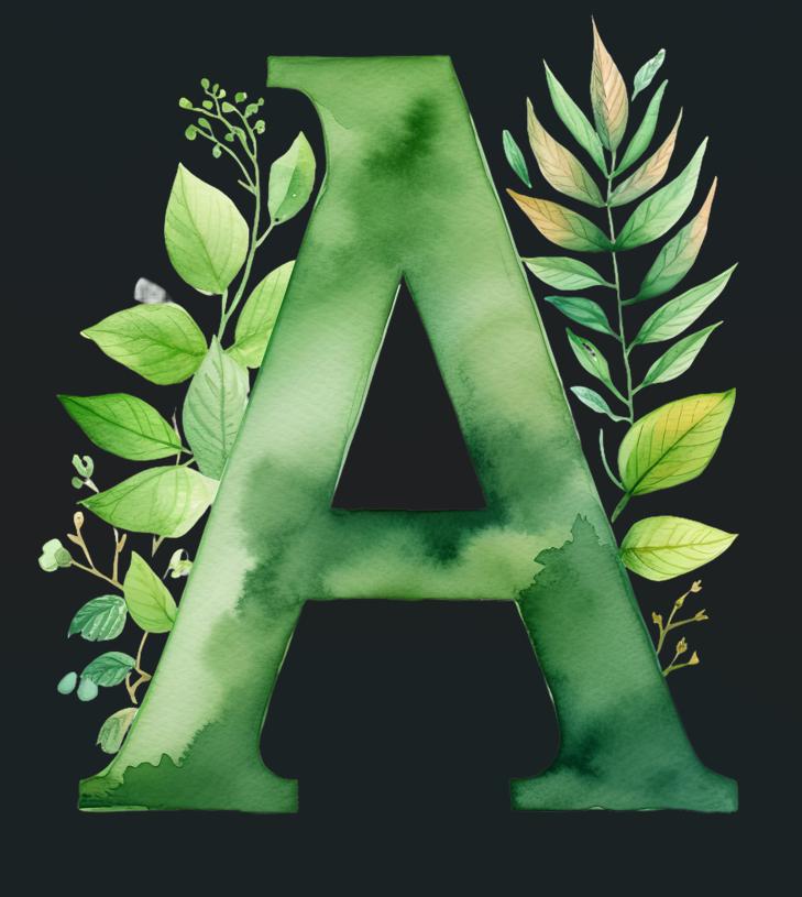 Watercolor Wildflower Alphabet Clipart: Floral Letters A-Z (PNG & JPG ...