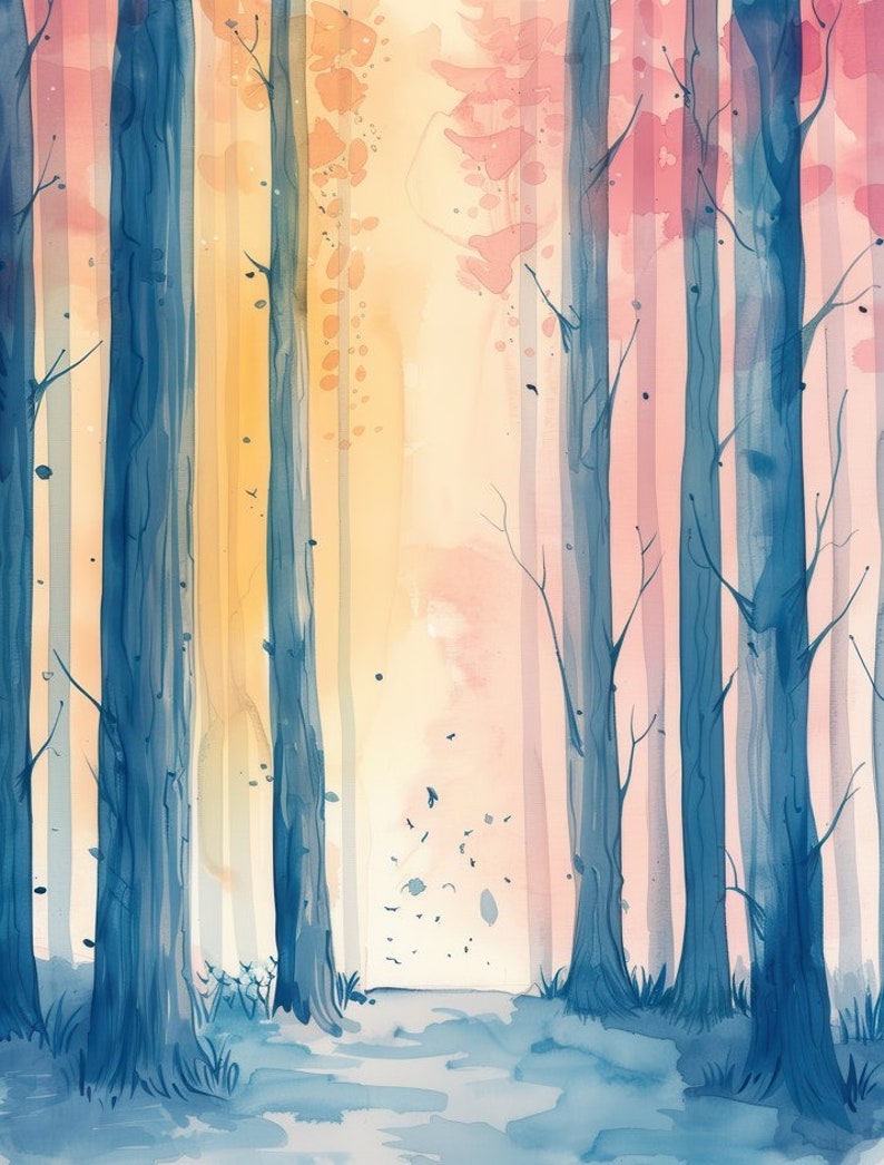 Autumn Forest Junk Journal Paper: Whimsical Fall Scrapbook (digital ...