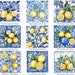 Lemon & Blue Azulejo Tile Digital Paper: Mediterranean Patterns ...
