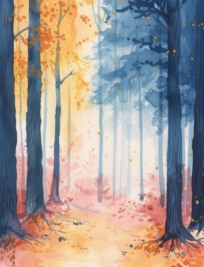 Autumn Forest Junk Journal Paper: Whimsical Fall Scrapbook (digital ...