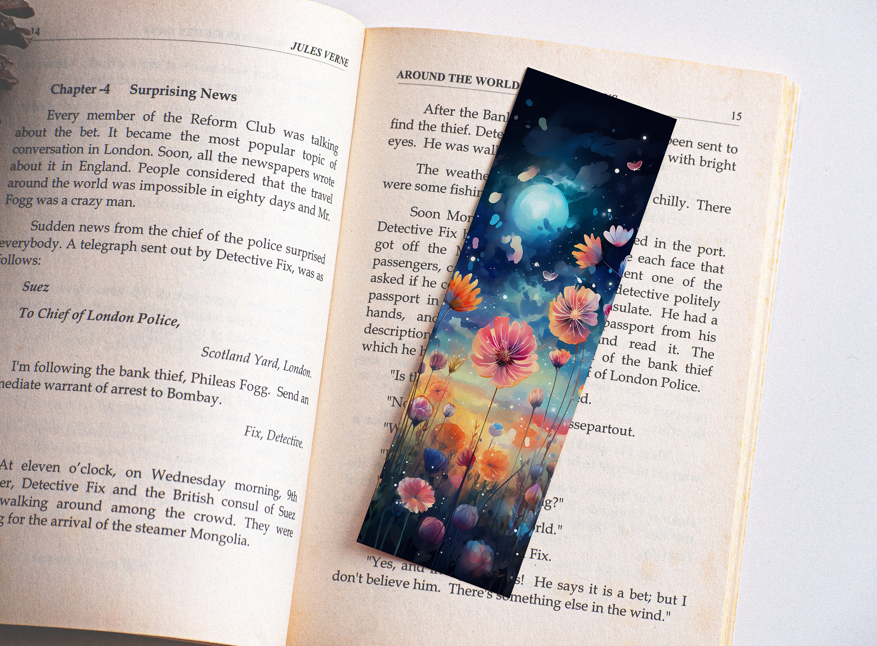 9 Watercolor Flowers Night Printable Bookmarks Digital Download JPG ...