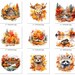 Watercolor Fall Clipart Bundle: Autumn Nature PNG Art (digital Download ...