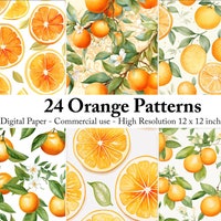 Summer Fruit Digital Pattern Scrapbooking Paper Fruitful Design ...