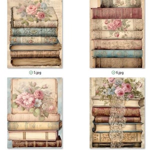 Victorian Book Collection - Vintage Library Printables for Junk ...