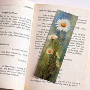 Daisy Flowers Printable Bookmark: Light Academia Digital Download, Book ...