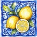Lemon & Blue Azulejo Tile Digital Paper: Mediterranean Patterns ...