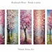Watercolor Spring Blossom Bookmarks: Floral Printable Set (digital ...