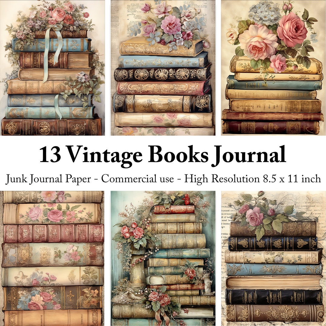 Victorian Book Collection - Vintage Library Printables for Junk ...