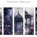 Gothic Rose Garden Printable Bookmarks: Dark Academia's Floral Elegance ...