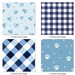 Blue Kids Pattern Digital Paper Pack: Scrapbooking & Crafts (commercial ...