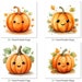 Watercolor Cute Kawaii Pumpkin Clipart Autumn Clip Art Pastel Pumpkins ...