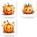 Watercolor Cute Kawaii Pumpkin Clipart Autumn Clip Art Pastel Pumpkins ...