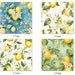 Lemon Bliss Digital Paper Set | Seamless Lemon Patterns | Zesty Fruit ...