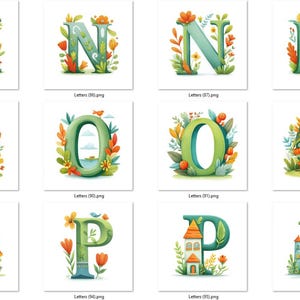 Storybook Alphabet Clipart | Whimsical Letters | Fairytale Floral ...