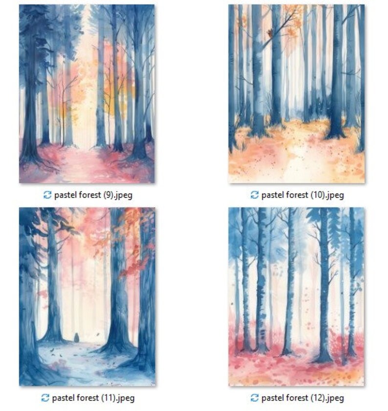 Autumn Forest Junk Journal Paper: Whimsical Fall Scrapbook (digital ...
