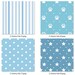 Blue Kids Pattern Digital Paper Pack: Scrapbooking & Crafts (commercial ...