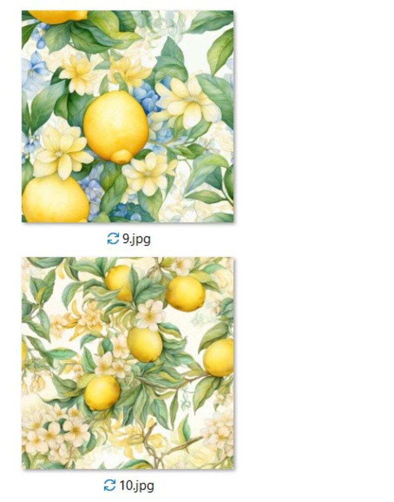 Lemon Bliss Digital Paper Set Seamless Lemon Patterns Zesty Fruit ...