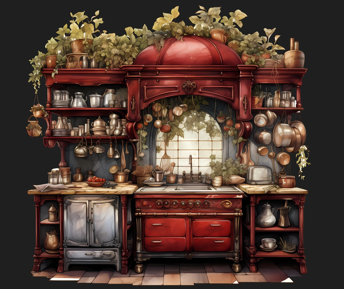 35 Watercolor Country Kitchen Clipart, High Quality Jpegs and Pngs ...